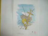 JOSIP ROCA - UMJETNIČKA SLIKA SKULPTURA CALDERA NA PLAŽI (2004.)