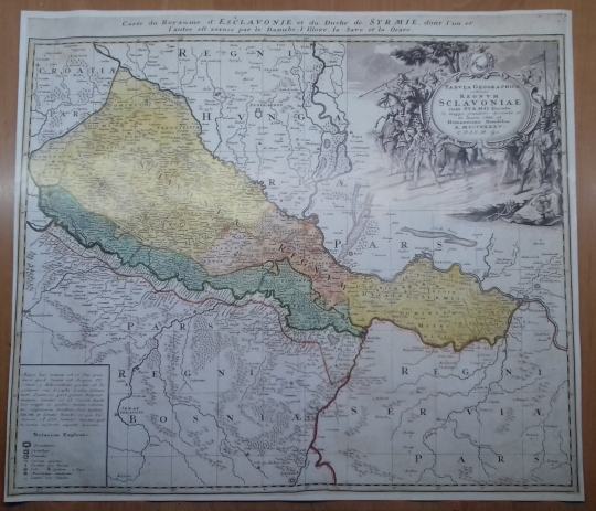 karta Slavonije 1745.g.