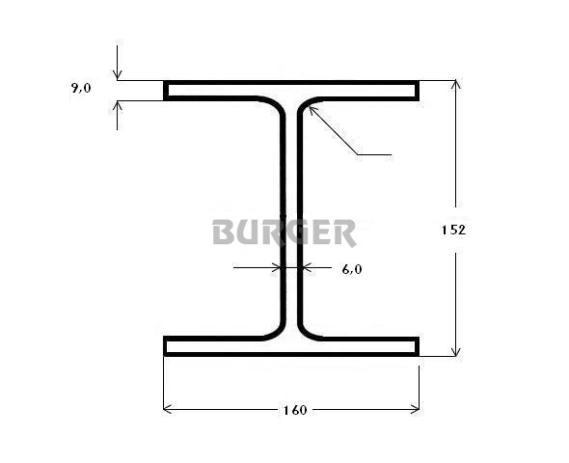 HEA 160 profil L=3350mm