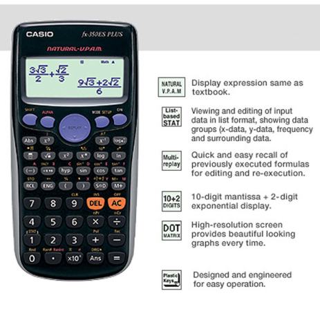 Casio fx-350ES PLUS znanstveni kalkulator