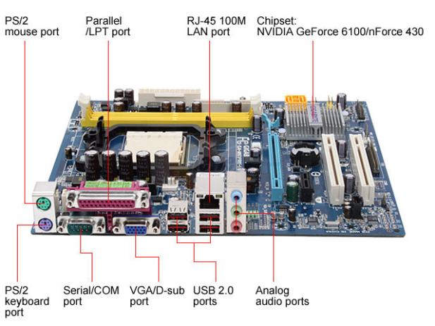Gigabyte GA-M61PME-S2 + AMD Athlon 64 X2 5200 2,7 GHz AM2