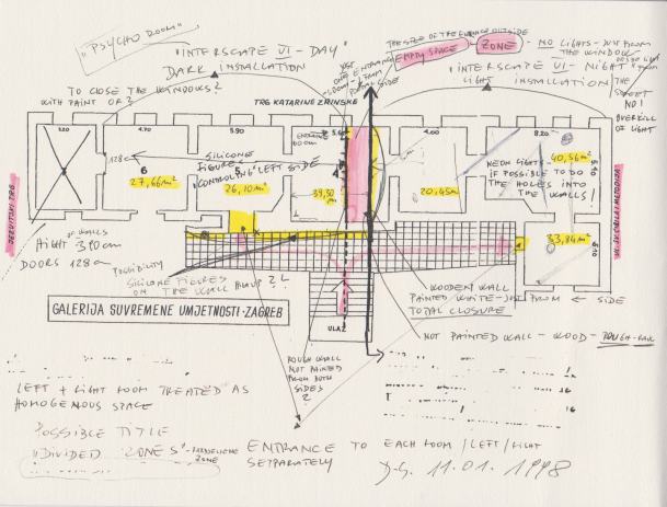 Duba Sambolec: Razdvojene zone, MSU, Zagreb 1998.