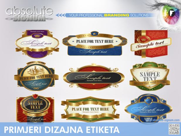 Etikete za boce, vino, rakiju, likere, ulje, med - naljepnice