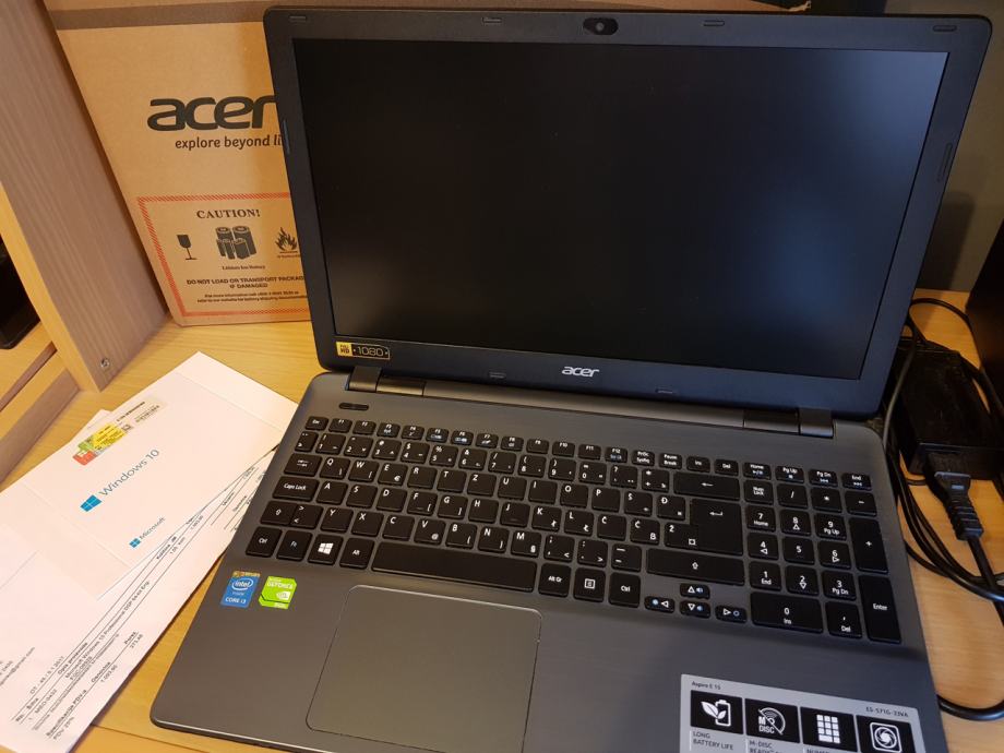 Acer Aspire E5-571G-33VA + Win 10 Pro; GARANCIJA 08./2020.