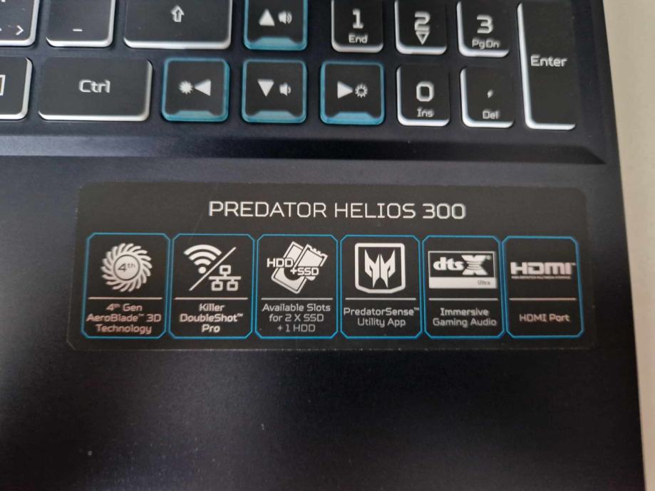 Acer Predator Helios 300 IntelCore i7-10750H CPU, 16GB, GeForce rtx30