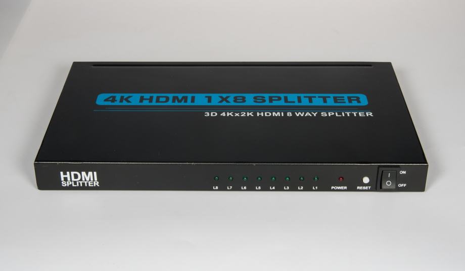 Optimus HDMI razdjelnik (splitter) 4k*2k 3G, 1 ulaz 8 izlaza