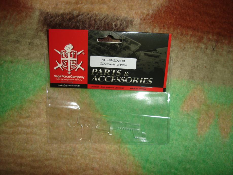 prodajem airsoft selector plate,plošku selektora,novu,VFC,SCAR