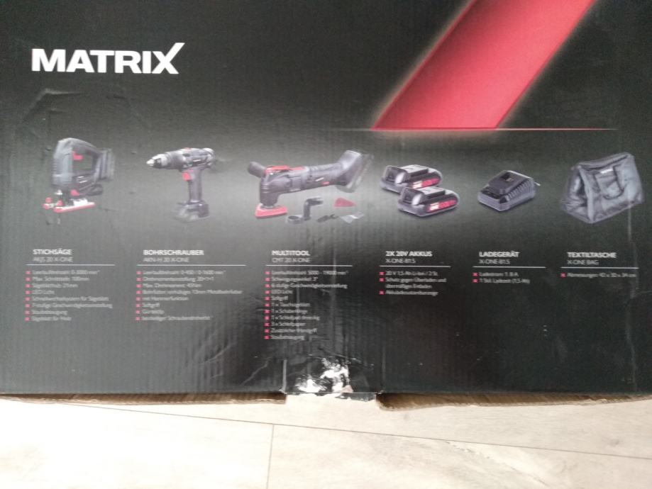 ACCU set 3u1 20V Matrix, NOVO