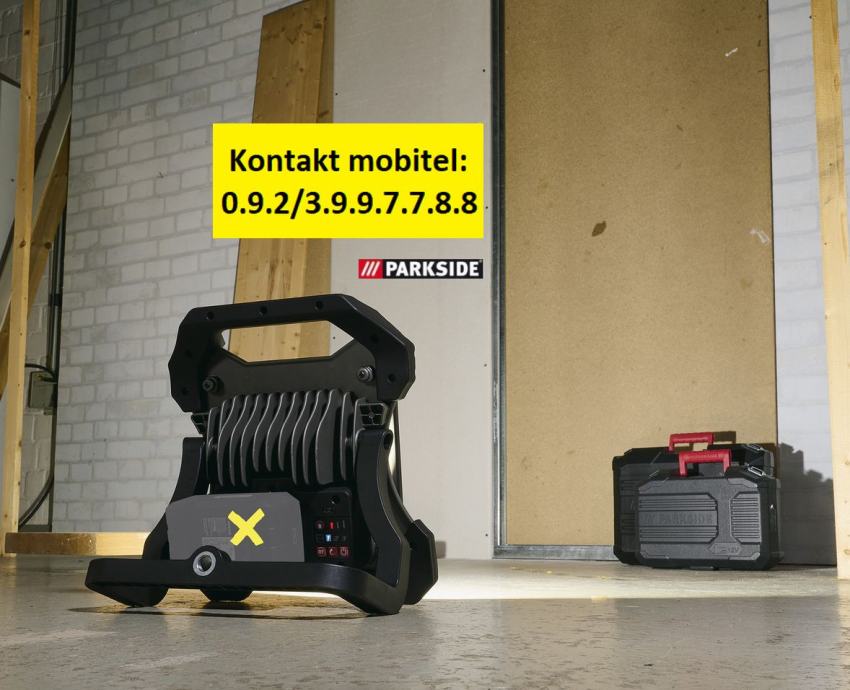 Parkside Performance Aku 20V LED reflektor 10.000 lumen PPBSTA (NOVO)