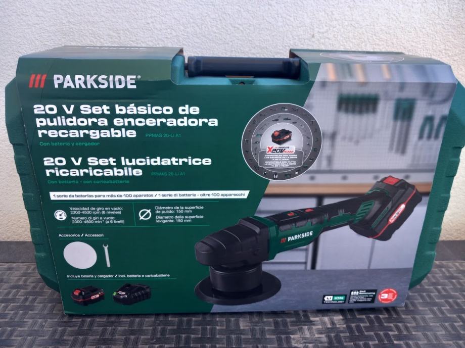 Parskside aku polirka PPMAS 20-Li A1, novo
