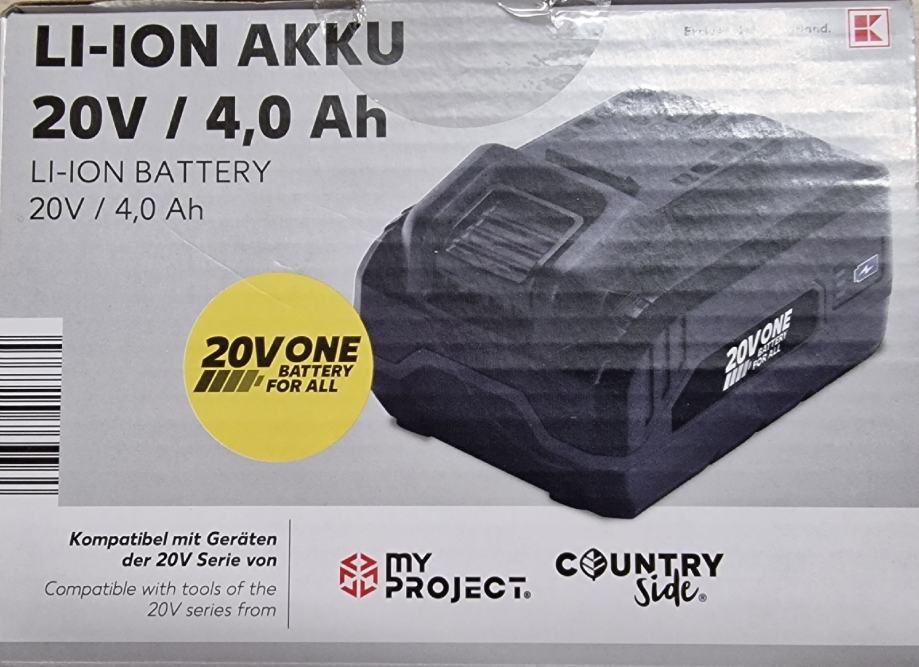 MY PROJECT, LI-ION AKU baterija 20V/4AH