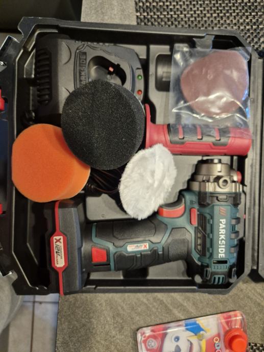 Parkside polirka 12V+baterija 4 AH + punjac