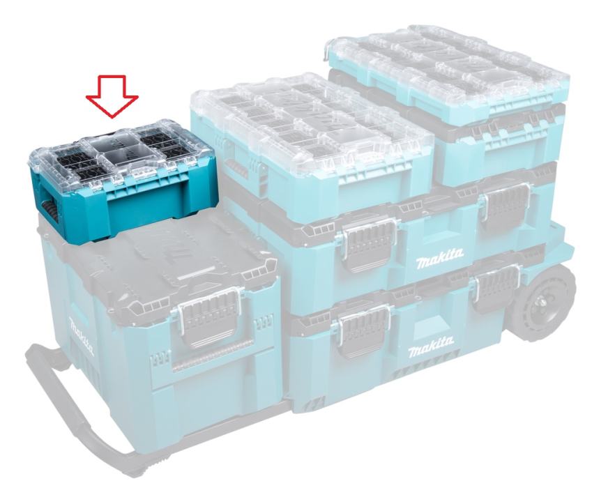 Makita MAKTRAK sistem kofera - duboki kompaktni organizator, P-91067