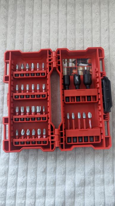 Bit set Milwaukee Shockwave impact, set bitova - NOVO