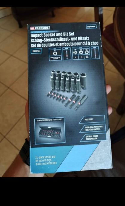 Set bitova za udarne odvijače i bušilice Parkside Performance