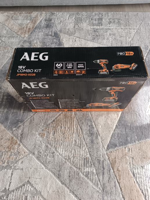 AEG 18V akumulatorska udarna bušilica i brusilica