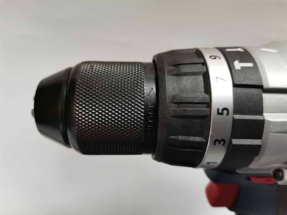 aku udarna bušilica bez četkica sa 2 baterije