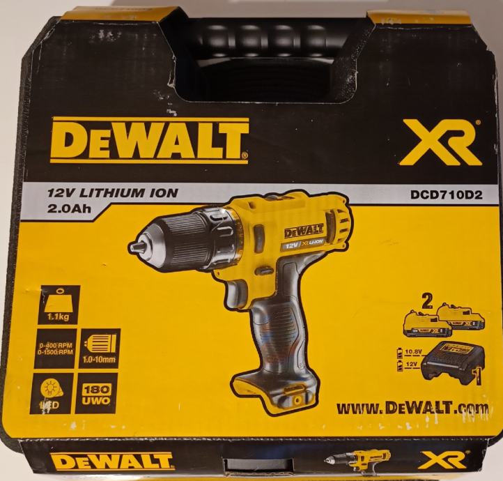 Dewalt DCD710D2 akumulatorska bušilica-odvijač