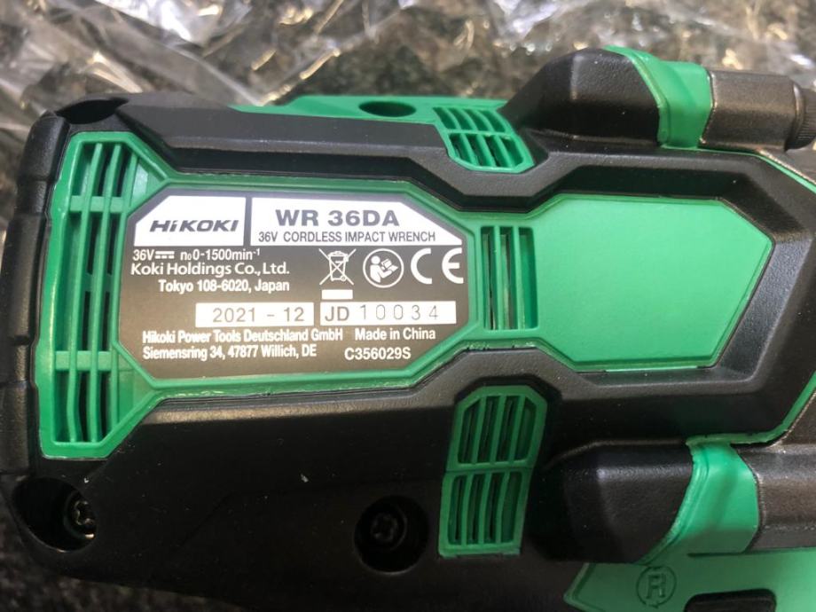 HIKOKI WR36DA UDARNI ZAVRTAČ 2x BATERIJA 36V 2,5Ah. NOVO! R1/ RATE!