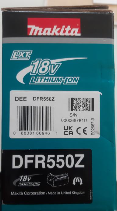 Makita DFR550 18v LXT aku odvijač zavrtač za suhu gradnju knauf NOVO!!