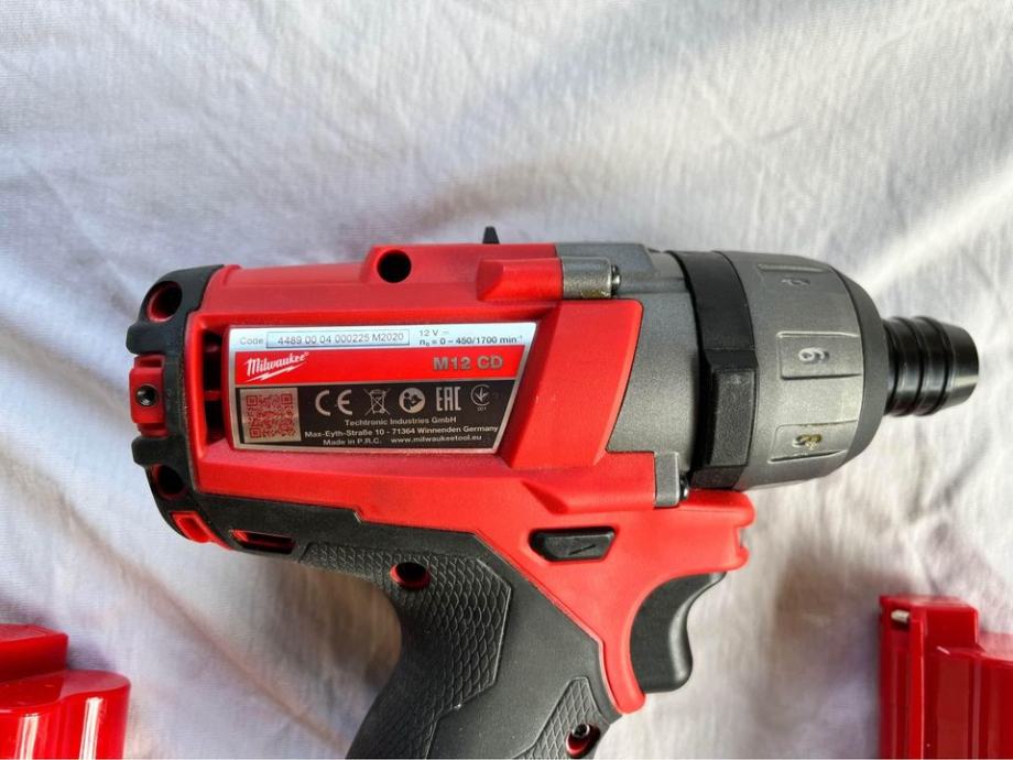 Milwaukee M12CD-0 aku.uvrtač (bušilica)