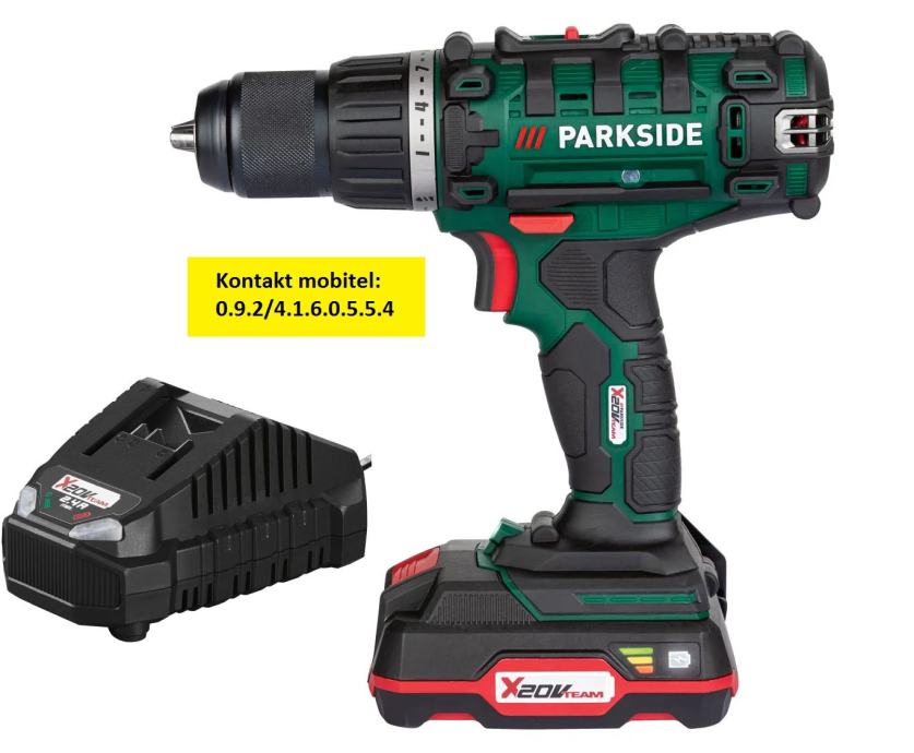 Parkside Aku 20V busilica/odvijac 45Nm + punjac i baterije PABS (NOVO)