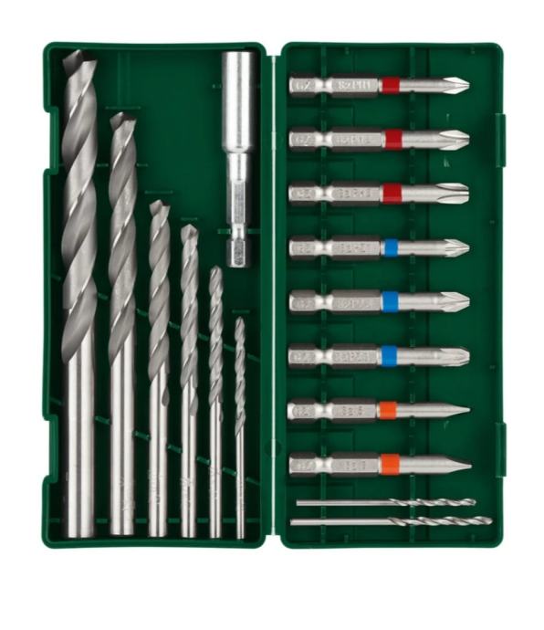 PARKSIDE Aku bušilica/odvijač 20V + kofer, punjač i set svrdala/bitova