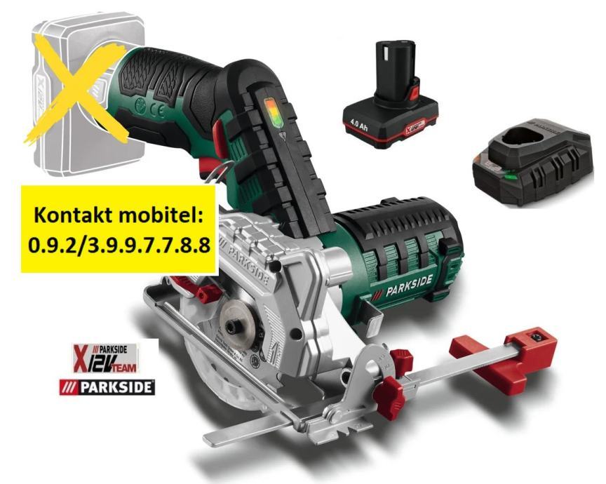Parkside aku 12V rucna kruzna pila cirkular PHKSA 12 B3 (NOVO)