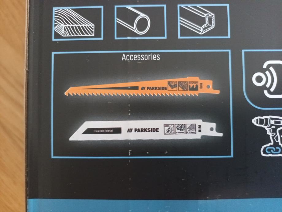 Parkside performance 40v profi sabljasta pila lastin rep