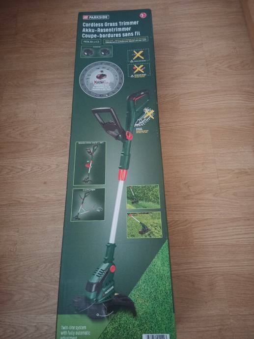 parkside 20v akumulatorski trimer flakserica