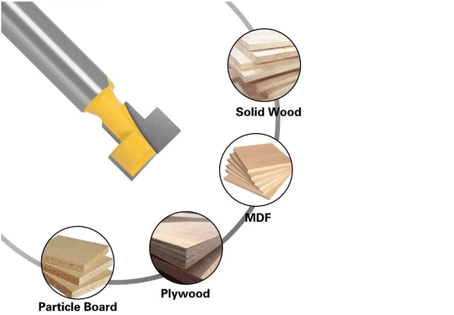 Glodala za drvo T utor T-Type prihvat 8mm
