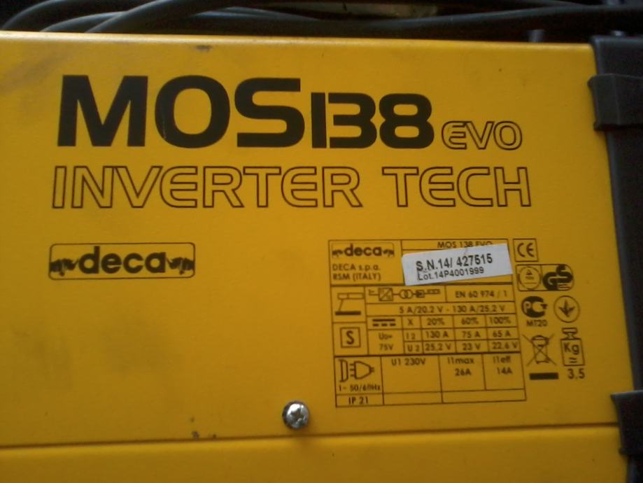 Deca Mos 138 EVO inverter aparat za varenje