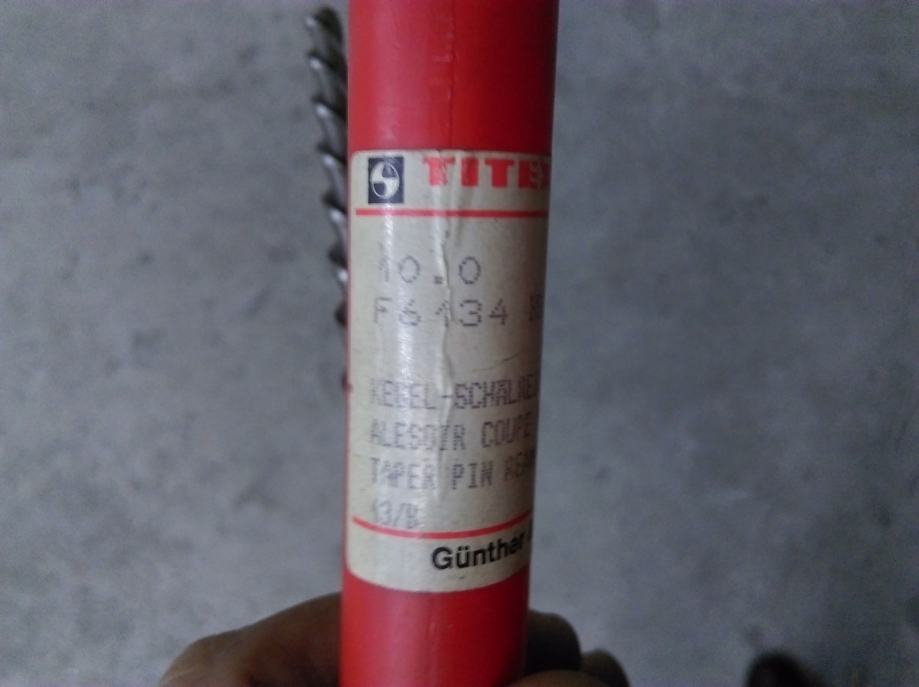 Razvrtač konusni 10 mm 1:50 DIN 2180