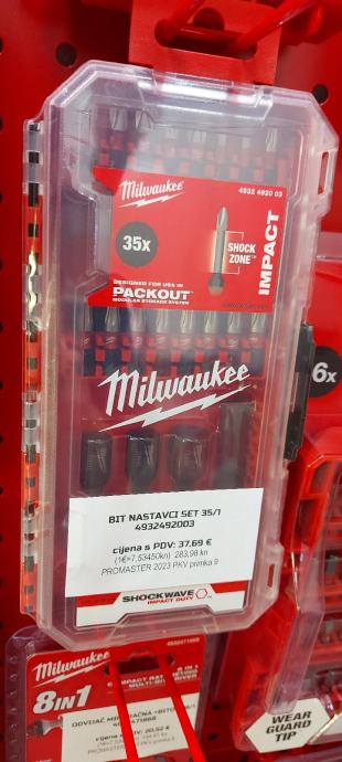 Milwaukee set bitova i nastavaka