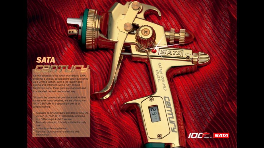 SATA jet 3000 HVLP 1.3mm DIGITAL CENTURY - GOLD PLATED Limited Edition