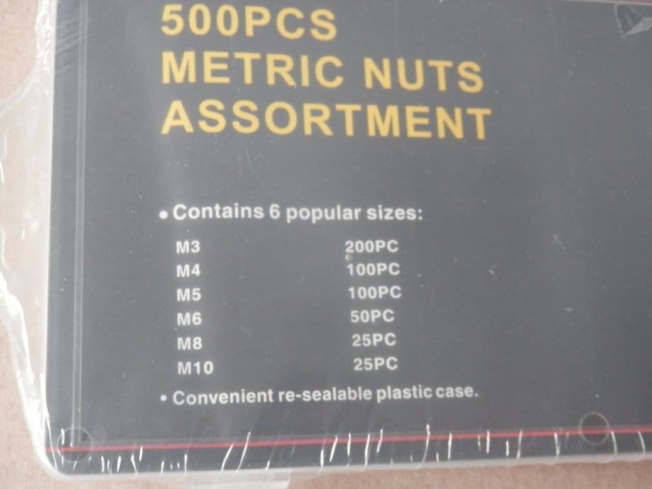 Set matica 500kom M3,M4,M5,M6,M8,M10