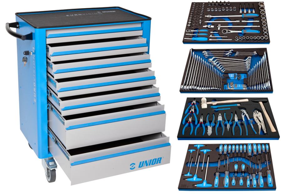 UNIOR kolica za alat Eurovision 940EV4 193 set ručnih alata - 621757
