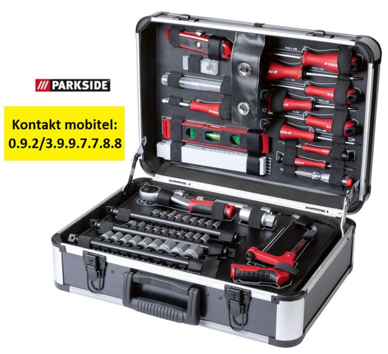 Parkside kofer s alatom, 129 komada (NOVO)