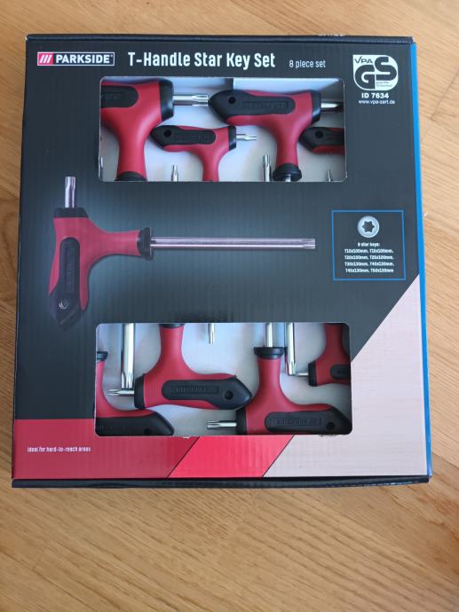Parkside set torks zvjezdasti ključeva novo