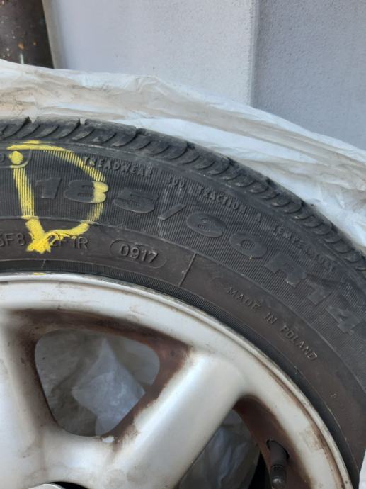 Alu felge 14 rupe 4, 4 kom. 185/60 R14 VW GOLF II III 2 3,SEAT IBIZA