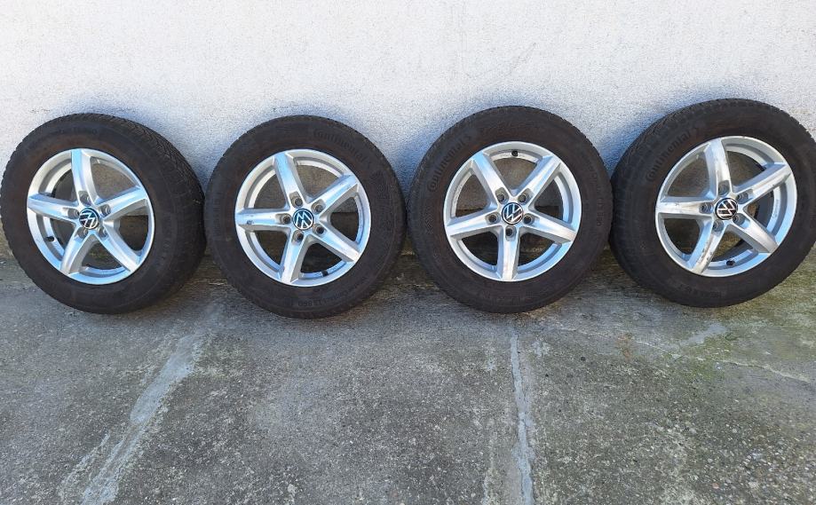 Alu felge 15 5x112 sa zimskim gumama 195/65/15 VW Caddy. Kedi. Golf 5