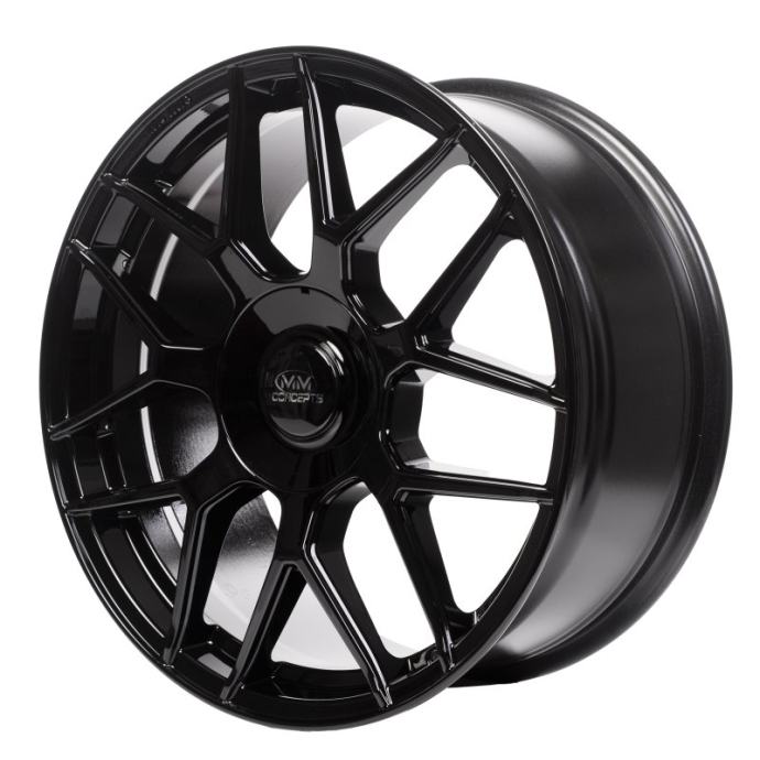 Alu Felge MM05 8,5x19 5x112 ET42 Gloss Black Audi VW Seat Škoda NOVO!
