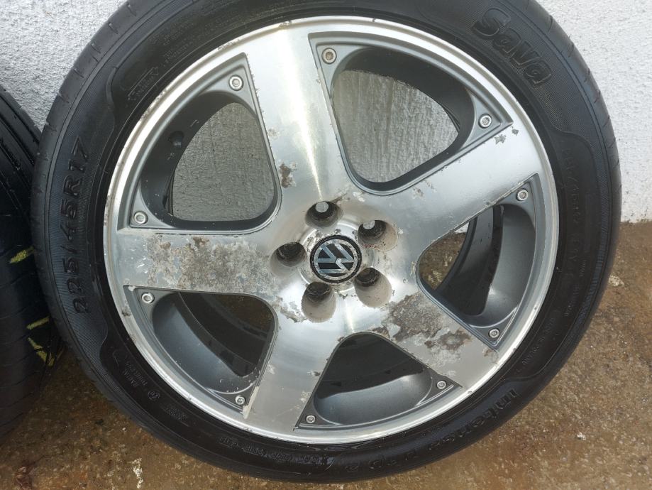 Alu felge Santa Monica 17 cola 5x100 raspon rupa orginal VW