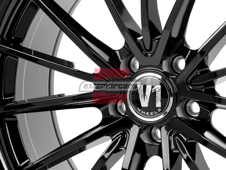 V1 Wheels V2 - Schwarz glänzend lackiert