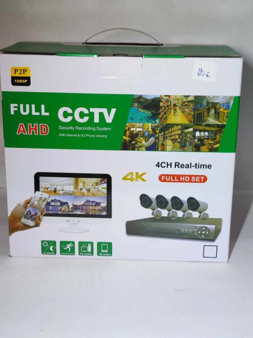 full AHD video nadzor sa 4 kamere
