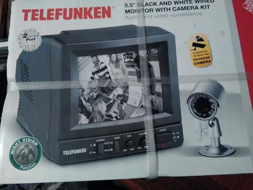 Telefunken monitor i kamera