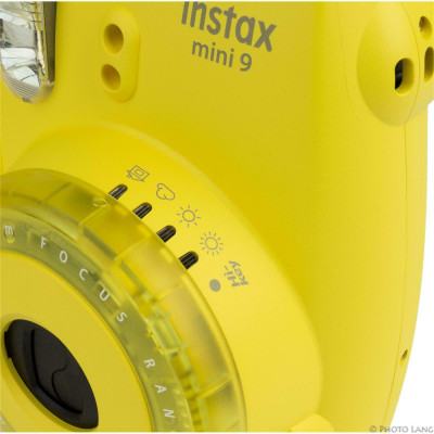 Fujifilm Instax Mini 9 instant Fuji polaroid fotoaparat - Clear Yellow