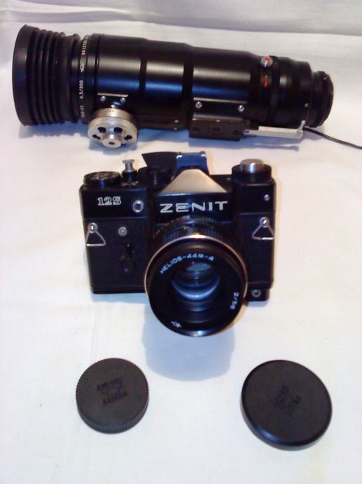 ZENIT 12FS FOTOSNAIPER CAMERA TELE LENS SET BOX - KOMPLETAN