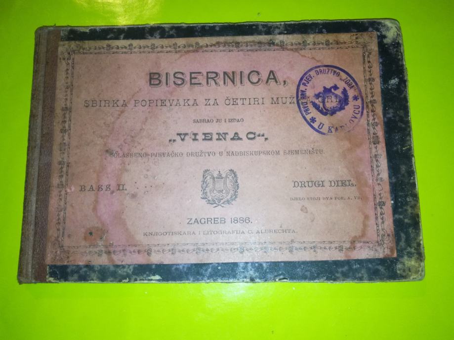 BISERNICA VIENAC ZAGREB 1886