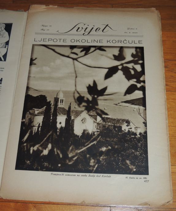 Časopis Svijet 25_IV_1931 Korčula